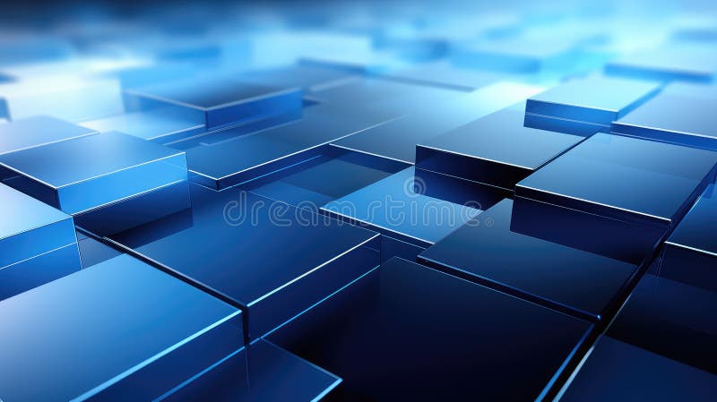 Modern Blue Technology Background Stock Illustration - Illustration of ...