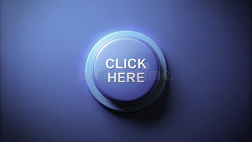 Modern Blue Web Button Silhouette a Clean Clickable Template for ...