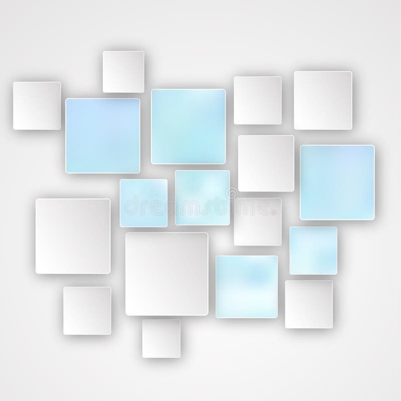 Modern Blue and White Square Background Image Stock Vector ...
