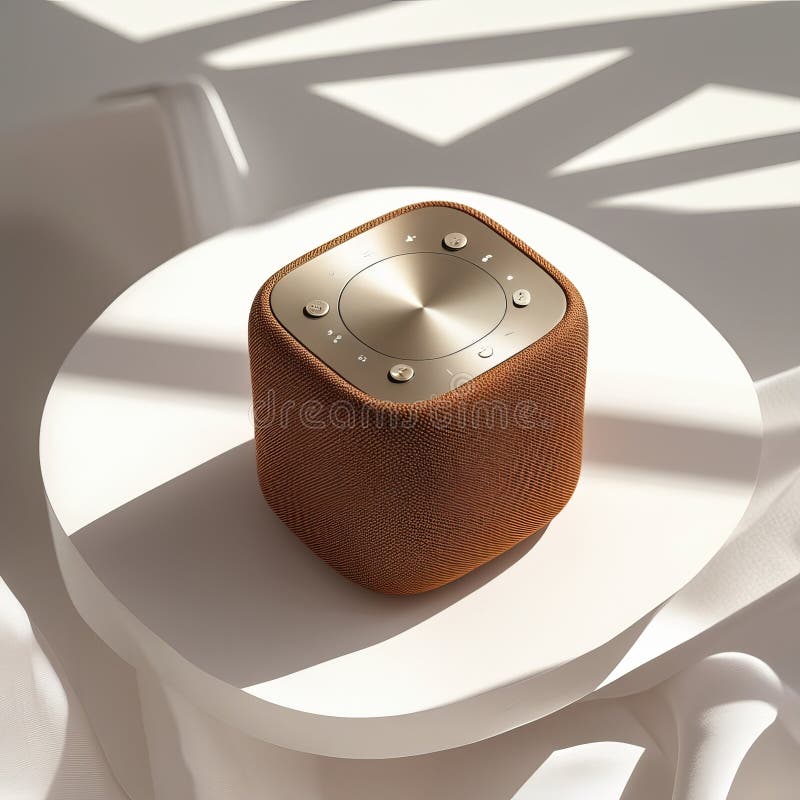 Modern Bluetooth Speaker Featuring a Warm Fabric Design, Touch Control ...