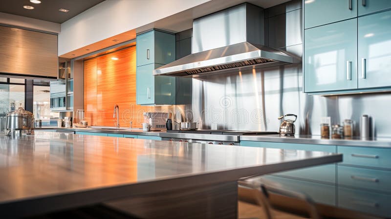 Modern Blurred Custom Interior Stock Illustration - Illustration of ...