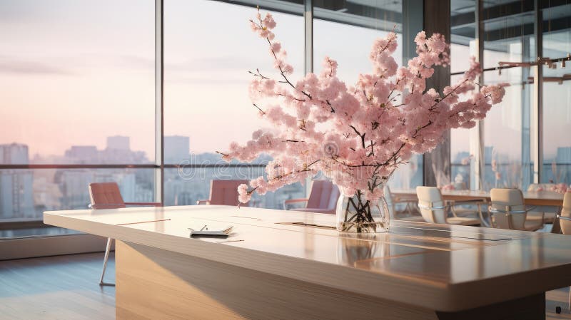 Modern Blurred Spring Interior Stock Illustration - Illustration of ...