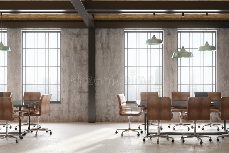 Modern Boarding Room with Poster Stock Image - Image of frame ...