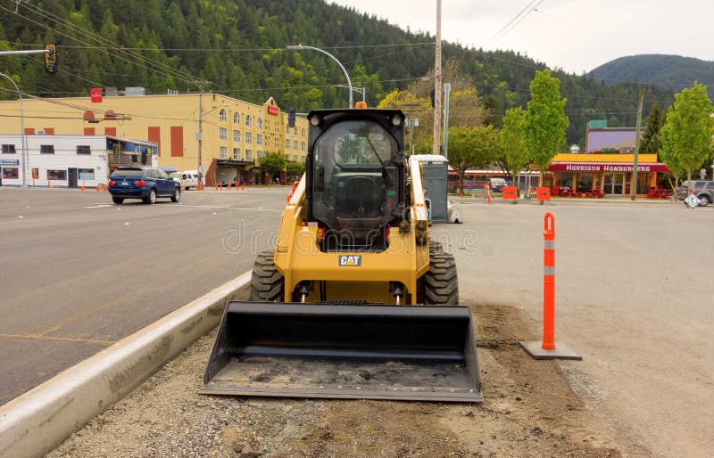 A Modern Bob-cat Front-loader in British Columbia Editorial Stock Image ...