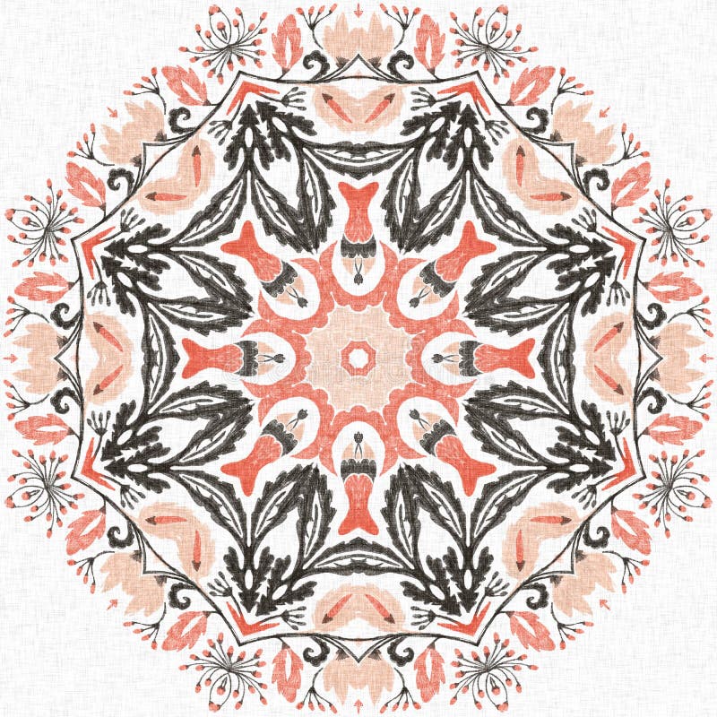 Modern Boho Geometric Floral Quilt Style Seamless Pattern. Shabby Chic ...