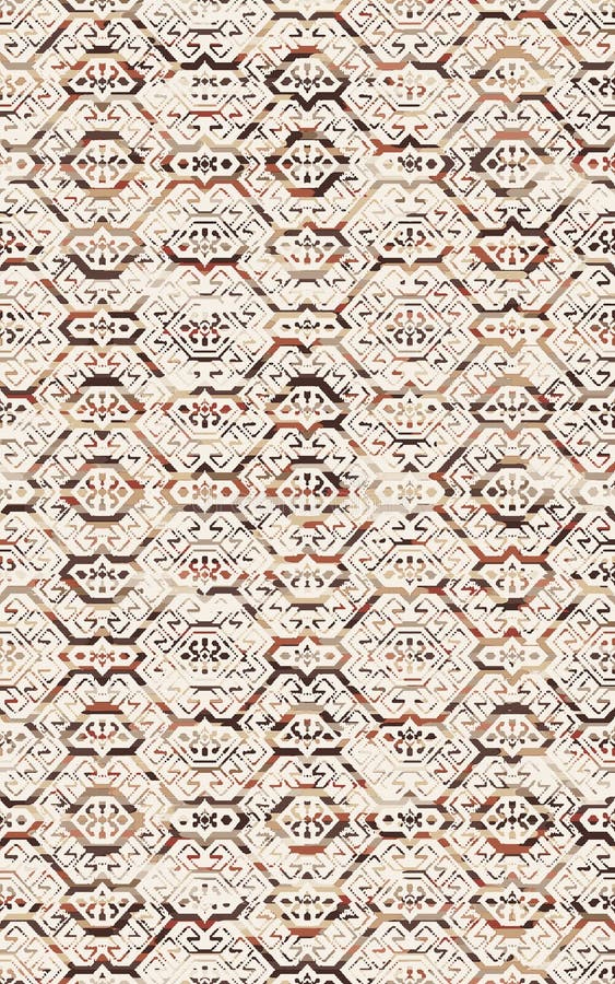 Kilim Pattern Rugs and Carpets with Grunge and Distressed Texture Stock ...