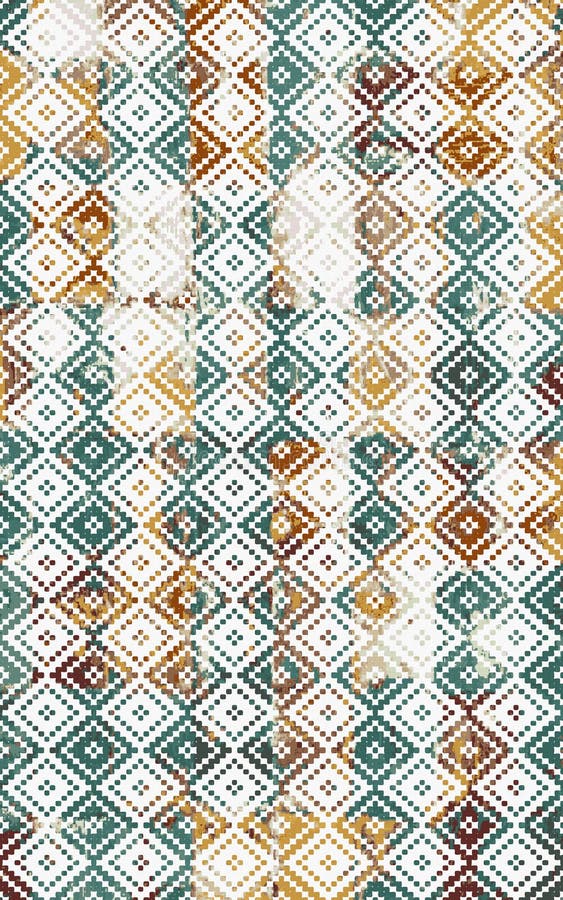 Kilim Pattern Rugs and Carpets with Grunge and Distressed Texture Stock ...