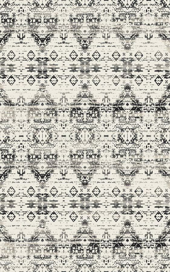 Kilim Pattern Rugs and Carpets with Grunge and Distressed Texture Stock ...
