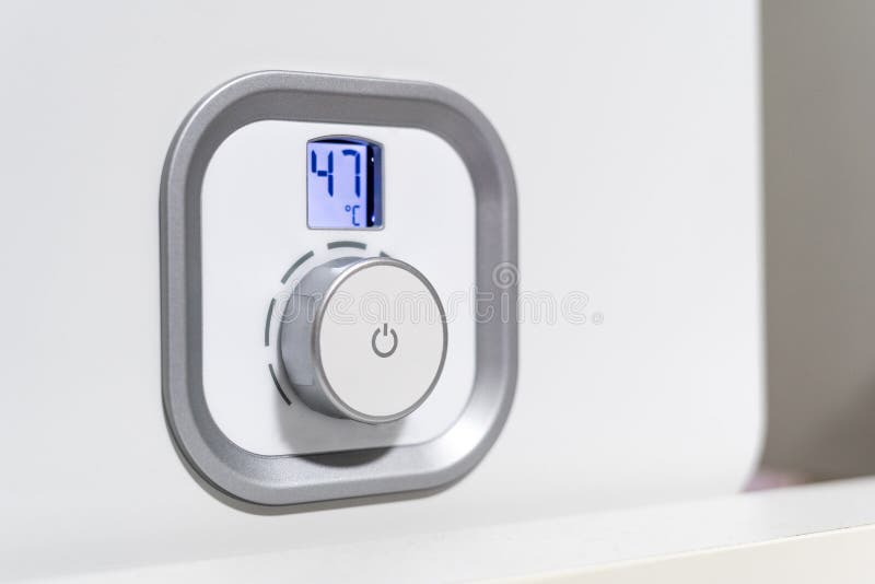 Modern Boiler Control Panel for Hot Water and Heating Stock Photo ...