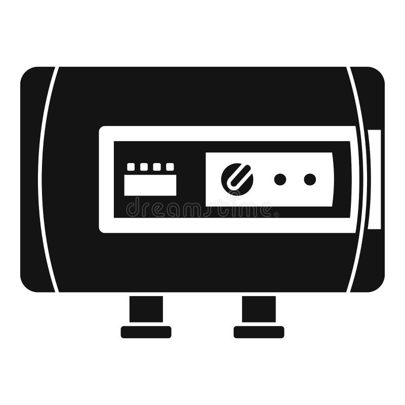 Modern Boiler Icon, Outline Style Stock Vector - Illustration of fire ...