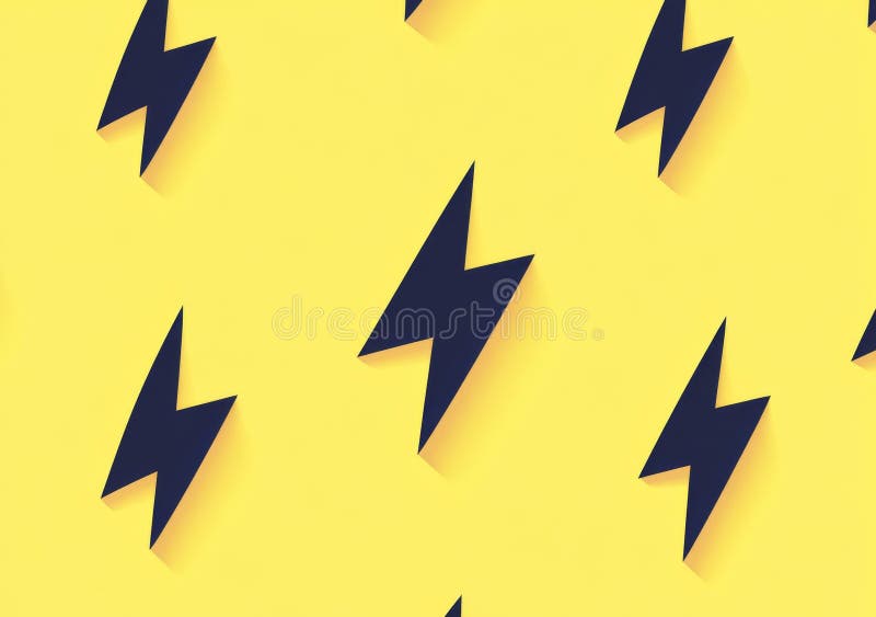 Modern Bolt Design. Thunder-inspired Motif. Decorative Wallpaper. Open ...