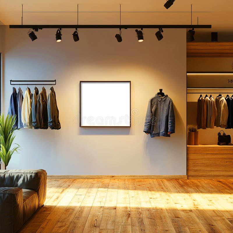 Modern Boutique Interior Design Retail Space Inspiration Stock ...