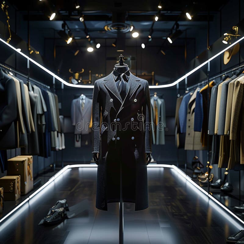 Modern Boutique Scene Featuring an Extensive Array of Stylish Attire ...