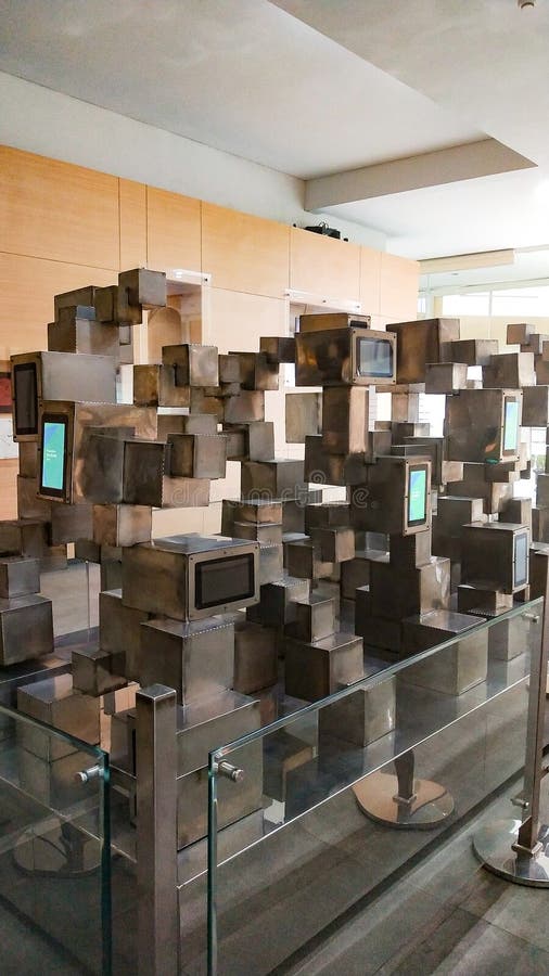 Modern Box Style in Electronic Form at Exhibition Editorial Stock Image ...