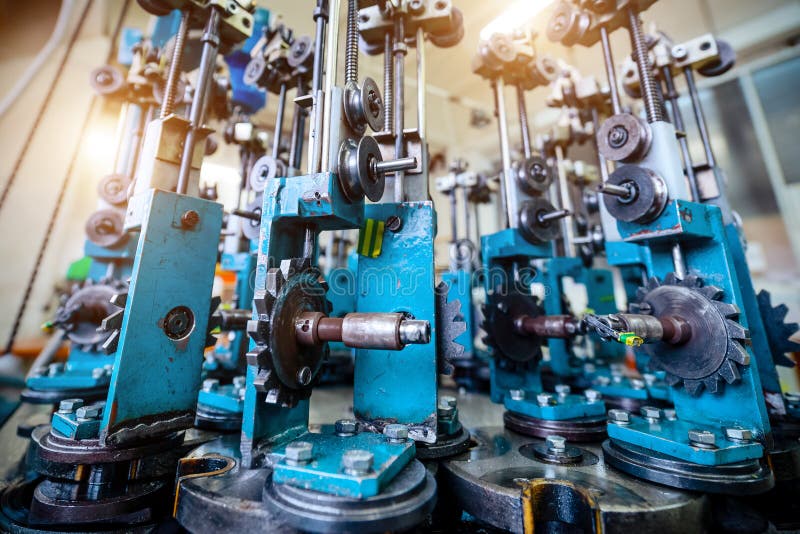 Modern braiding machine. stock photo. Image of entwine - 96248768