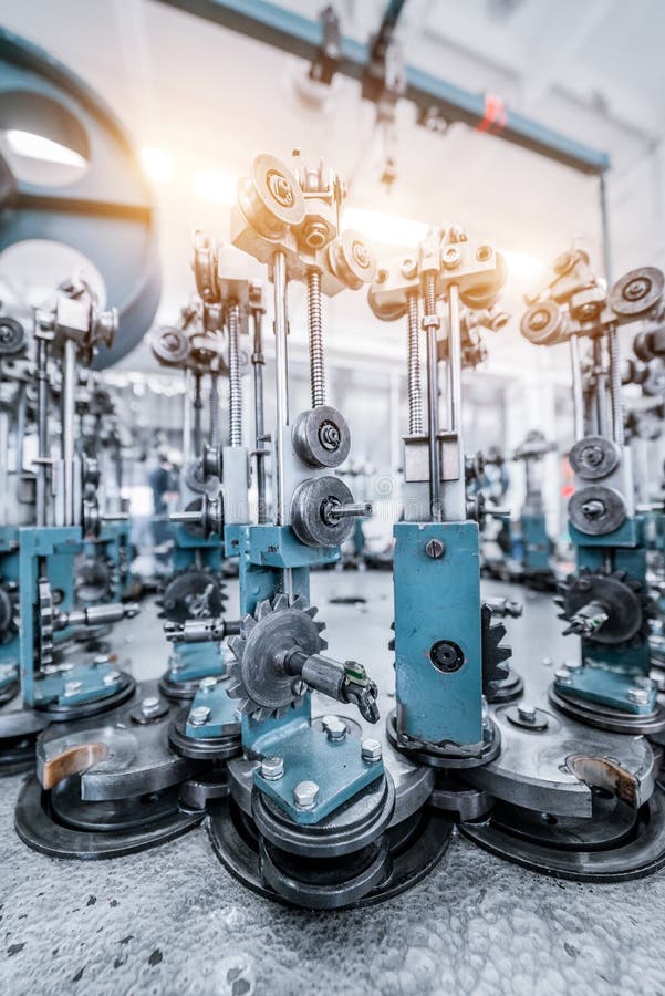 Modern braiding machine. stock photo. Image of close - 92021518