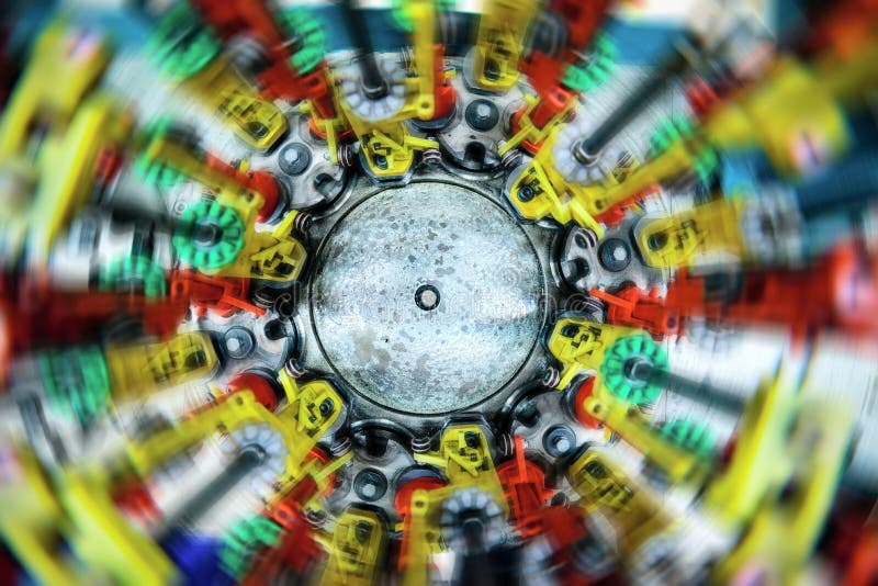 Modern braiding machine. stock image. Image of industry - 90711875