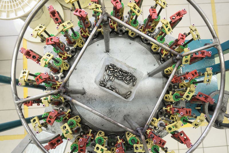 Modern braiding machine. stock image. Image of engineering - 91156157