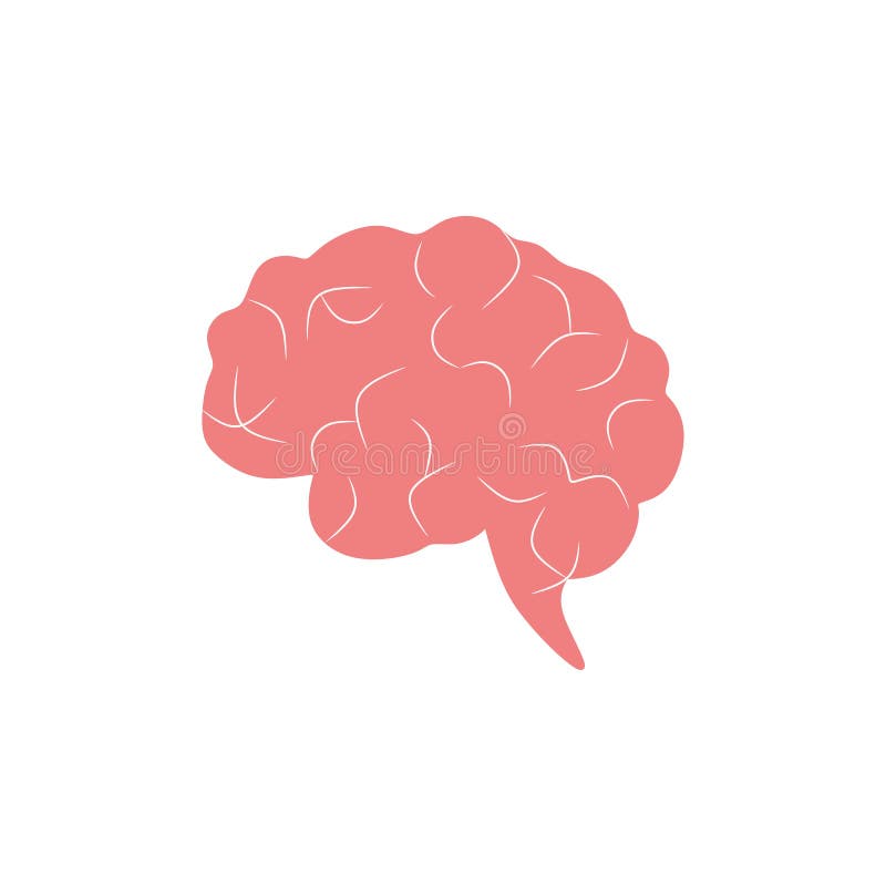 Modern Brain Link Connected Point Logo Vector. Digital Human Brain ...