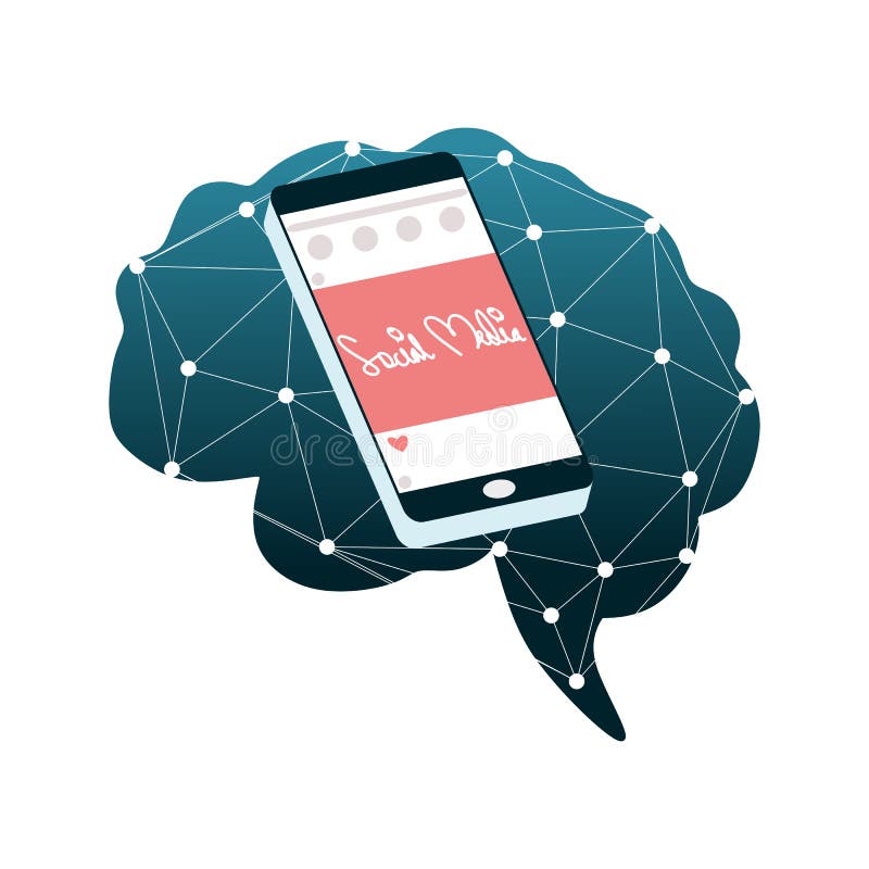 Modern Brain Link Connected Point Logo Vector. Digital Human Brain ...