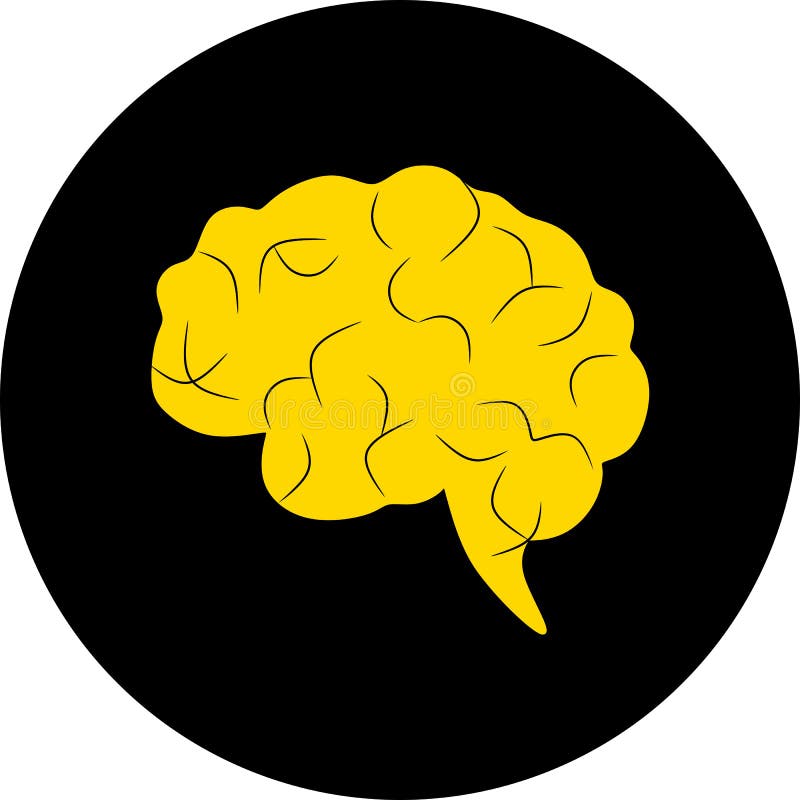 Modern Brain Link Connected Point Logo Vector. Digital Human Brain ...