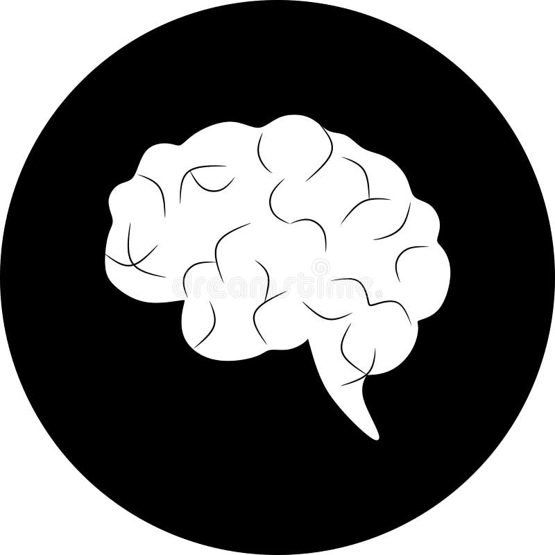 Modern Brain Link Connected Point Logo Vector. Digital Human Brain ...