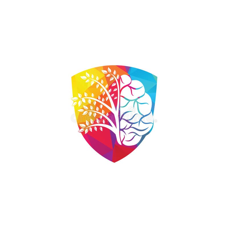 Modern Brain Tree Logo Design. Stock Vector - Illustration of ecology ...