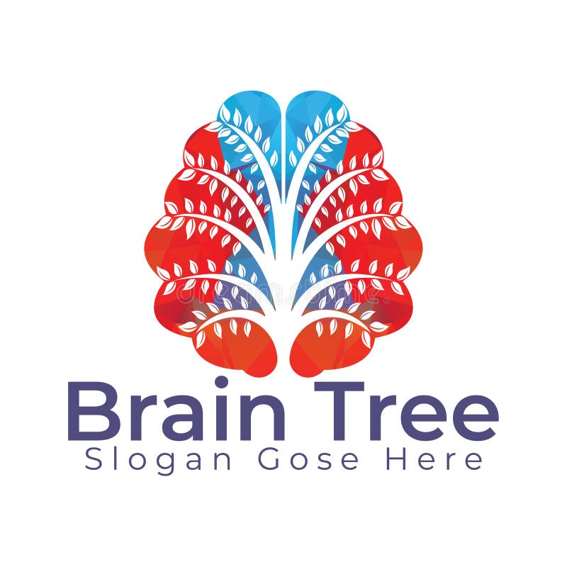 Modern Brain Tree Logo Design. Stock Vector - Illustration of knowledge ...