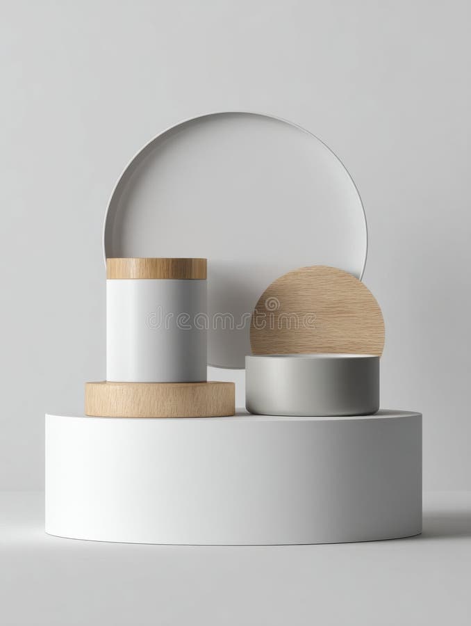 Modern Branding Mockup Featuring Building Materials on a Minimalist ...