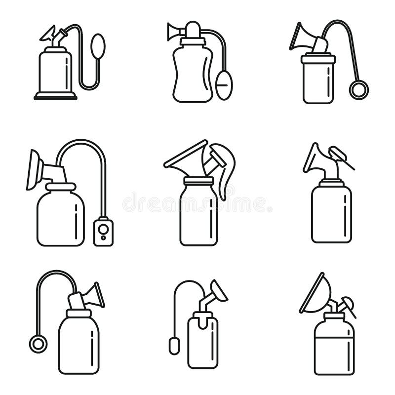 Pump Icons Set Vector Outline Stock Vector - Illustration of sewage ... Pump Icons Set Vector Outline Stock Vector - Illustration of sewage ...