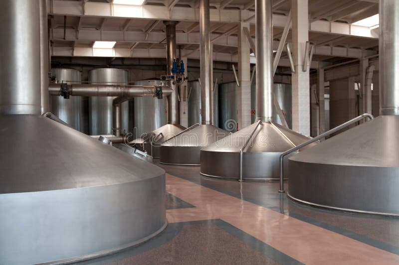 Forklift loading beer kegs stock photo. Image of loader - 32482802