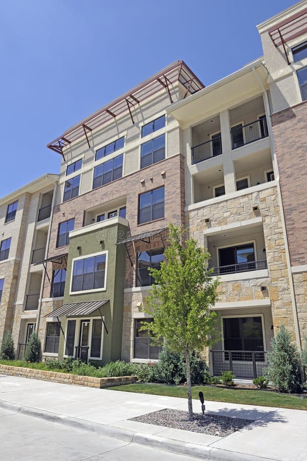 Modern Brick Apartment Building