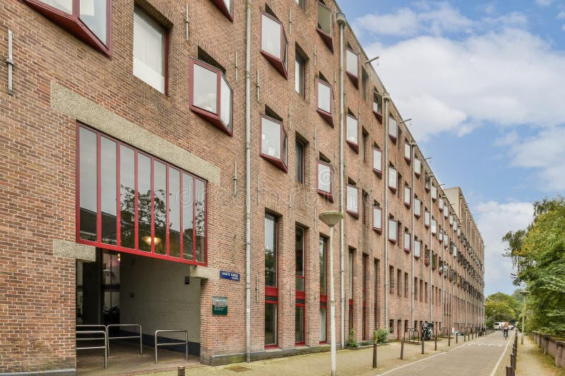 229 Modern Brick Building Windows Pathway Stock Photos - Free & Royalty ...