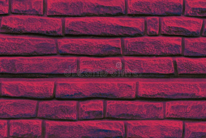Empty Background of Brick Wall Texture Toned in Trendy Color of the ...