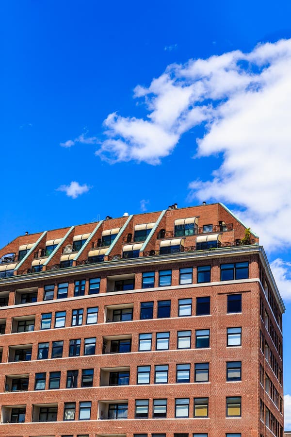 Modern Brick Lofts in Classic Style Stock Photo - Image of windows ...