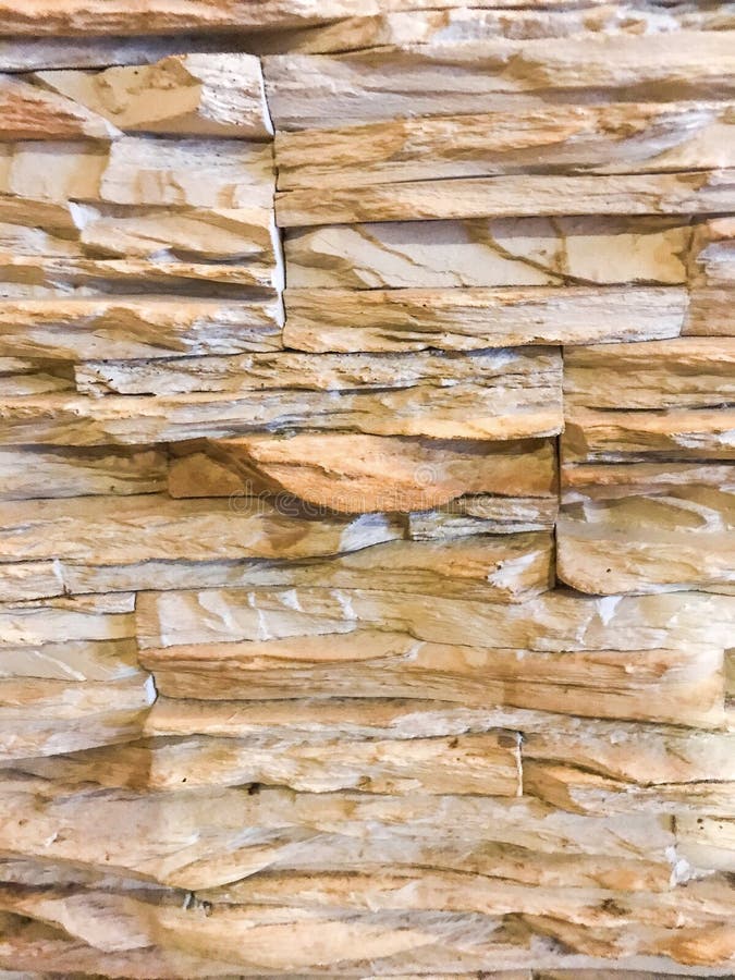 A Modern Brick Wall of Light Decorative Stone Stock Image - Image of ...