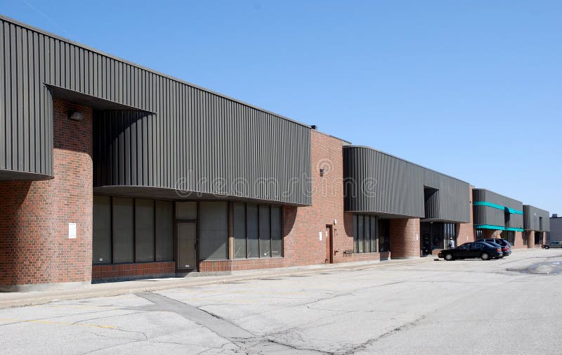 Modern brick warehouse stock image. Image of warehouse - 4814931