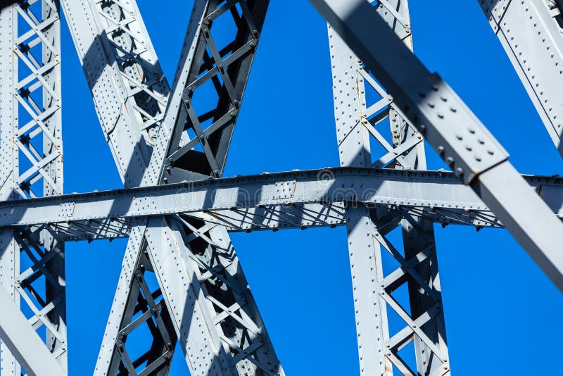 Modern Bridge Frame Closeup Stock Image - Image of architecture, bolt ...