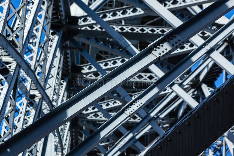 Modern Bridge Frame Closeup Stock Photo - Image of bridge, iron: 57355874