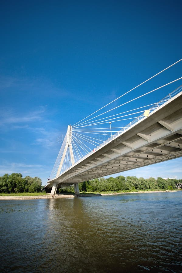 Cable-stayed bridge stock photo. Image of boat, architecture - 37113918