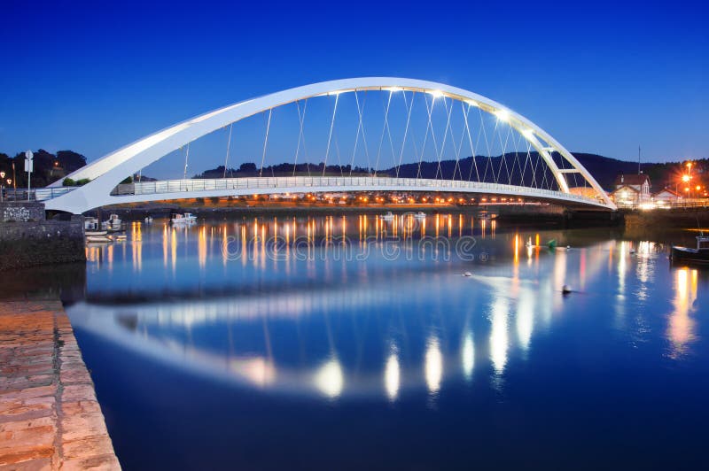 Bridge of Plentzia, Bizkaia Stock Photo - Image of town, panoramic ...