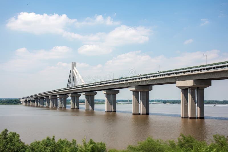 Modern Bridge with Sleek Design and State-of-the-art Technology ...