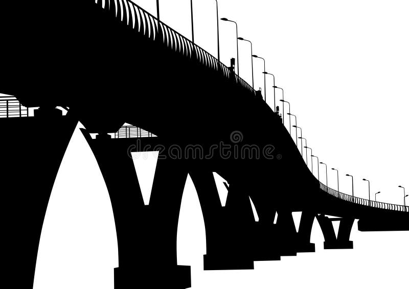Modern bridge two stock vector. Illustration of urban - 119902965