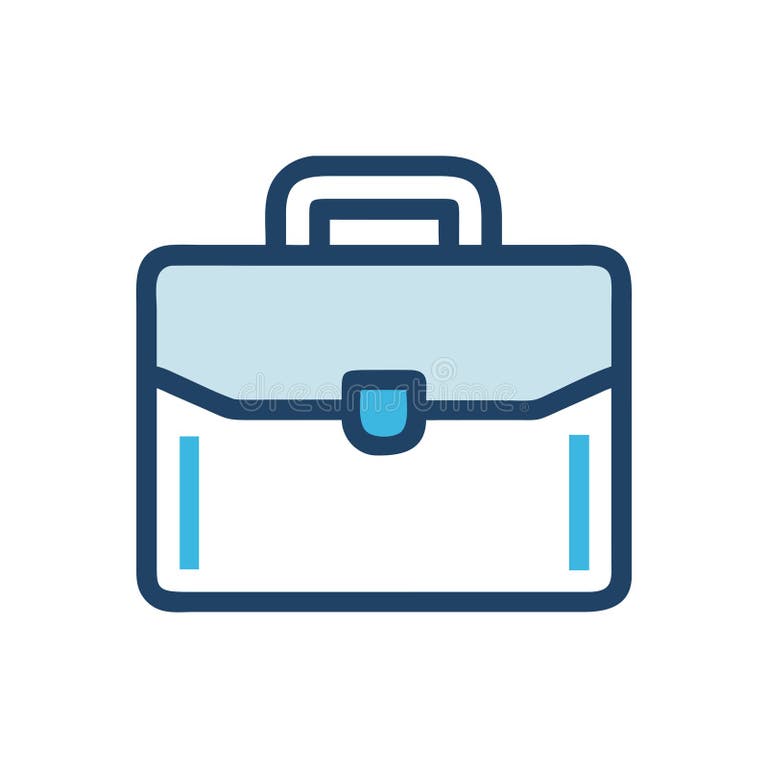 Modern Briefcase Icon stock vector. Illustration of improvement - 352794777