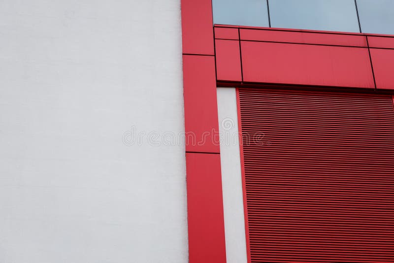 Modern bright building stock photo. Image of metal, pattern - 268490236