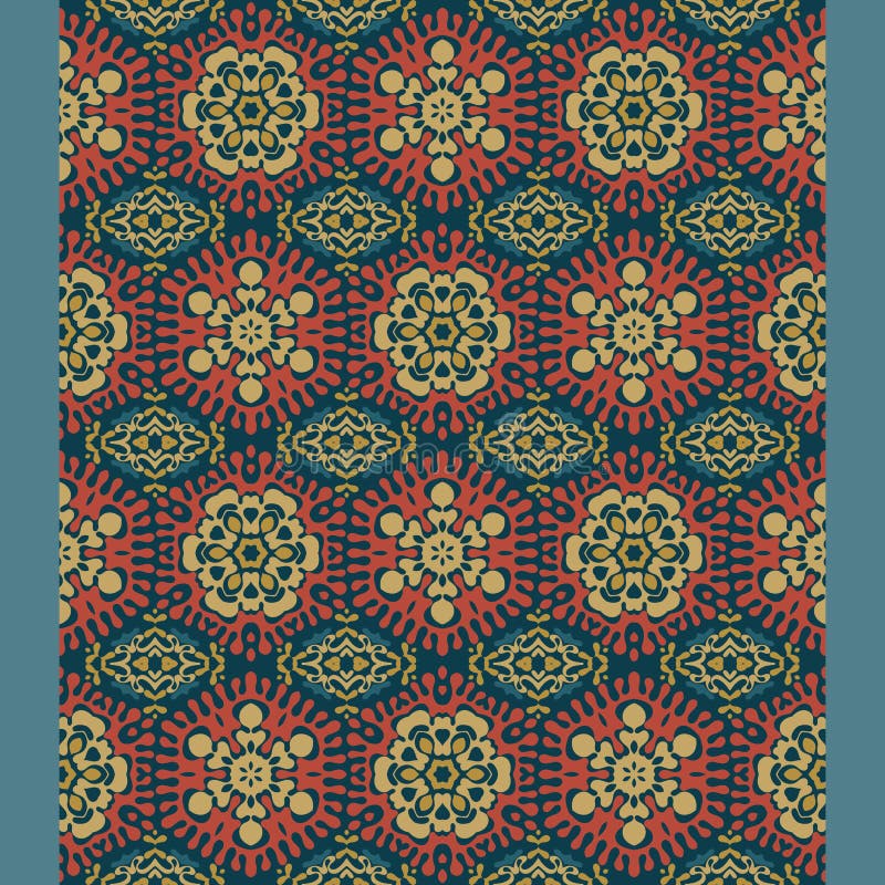 Bright Color Abstract Geometric Pattern, Vector Seamless Stock Vector ...