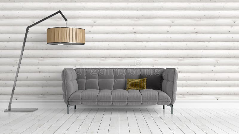 Modern Bright Interior . 3D Rendering Stock Illustration - Illustration ...