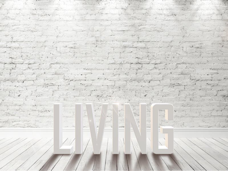 Modern Bright Interior . 3D Rendering Stock Illustration - Illustration ...