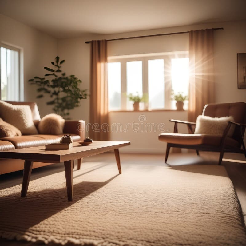 Modern Bright Interiors Apartment Living Room Stock Image - Image of ...