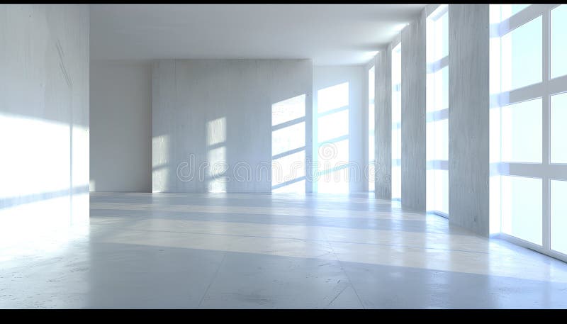 Modern Bright Interiors Empty Room Stock Image - Image of design ...